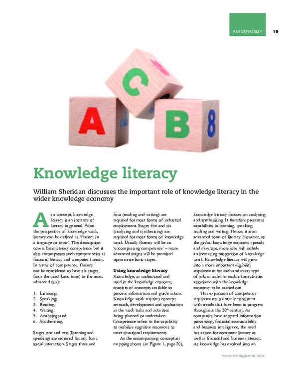 (PDF) Knowledge Literacy