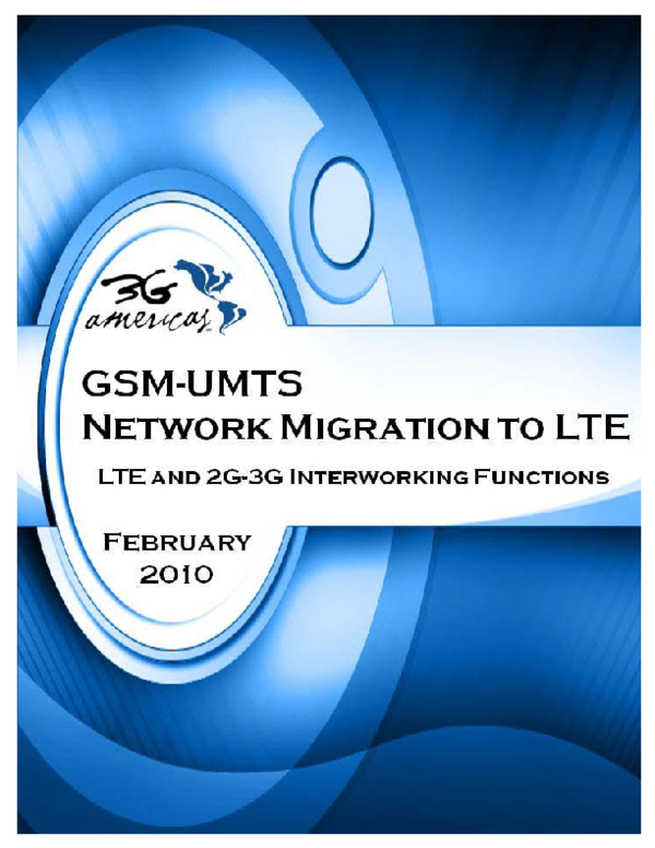 (PDF) Introduction of LTE Technology in GSM-UMTS Networks LTE and 2G-3G Interworking Functions ...