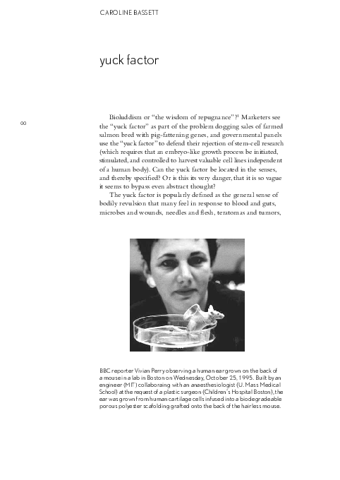 (PDF) Yuck Factor