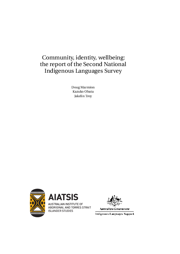 (PDF) Community, identity, wellbeing: the report of the Second National ...