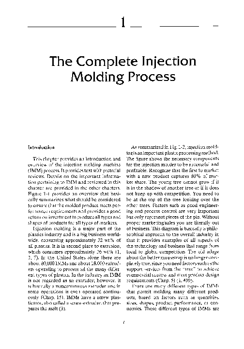 (PDF) The Complete Injection Molding Process