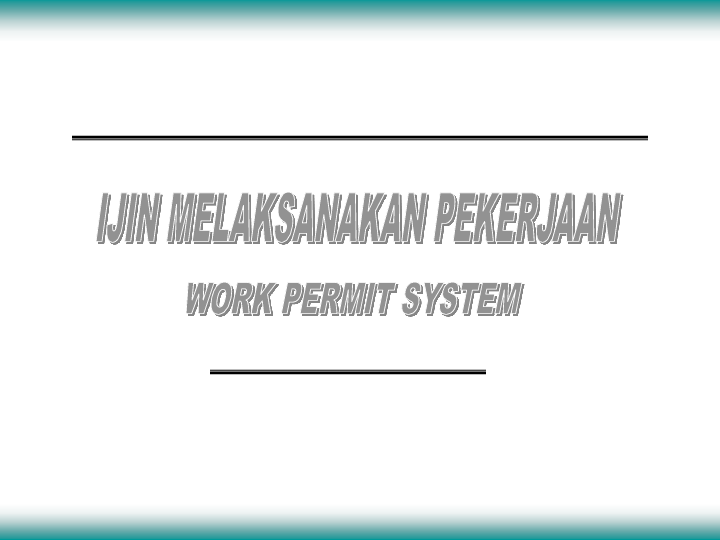 (PPT) Work permit system
