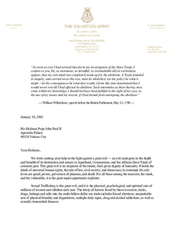 (PDF) Letter to Pope John Paul II