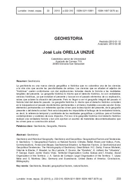 (PDF) GEOHISTORIA