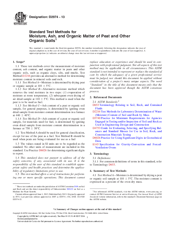 (PDF) Designation: D2974 − 13 Standard Test Methods for Moisture, Ash ...