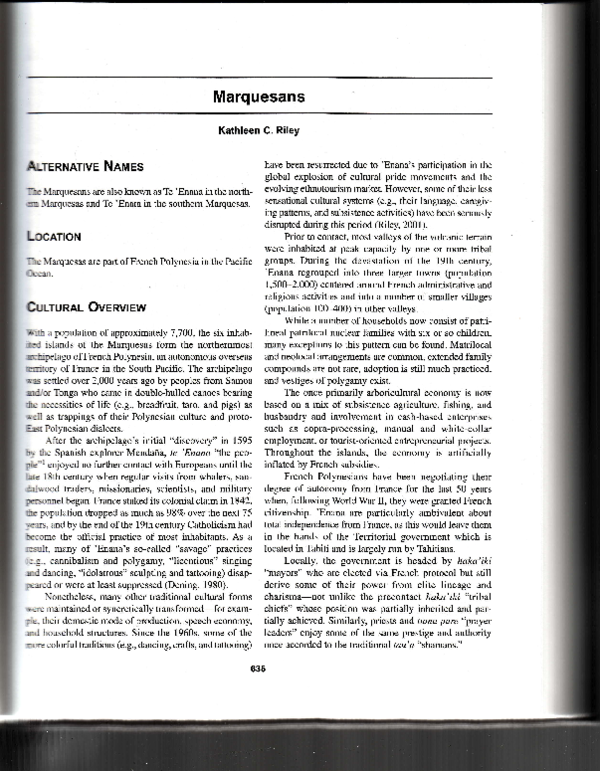 (PDF) The Marquesans