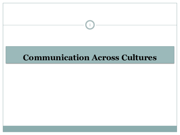(PPT) Culture communication