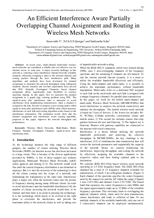 (PDF) An Efficient Interference Aware Partially Overlapping Channel ... (PDF) An Efficient Interference Aware Partially Overlapping Channel ...