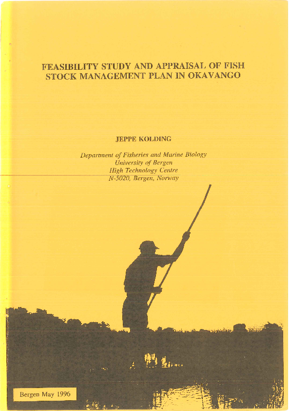 (PDF) Feasibility study and appraisal of fish stock management plan in ...