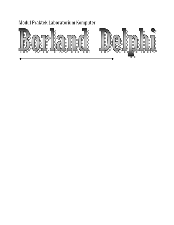 (PDF) Modul praktikum borland delphi