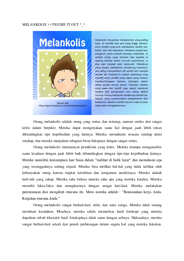 (DOC) MELANKOLIS