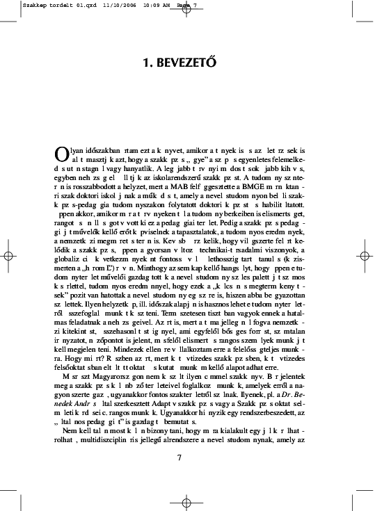 (PDF) SZAKKÉPZÉS-PEDAGÓGIA KÖNYV RÉSZLETE BEVEZETÔ A KÖNYV CÉLJAI