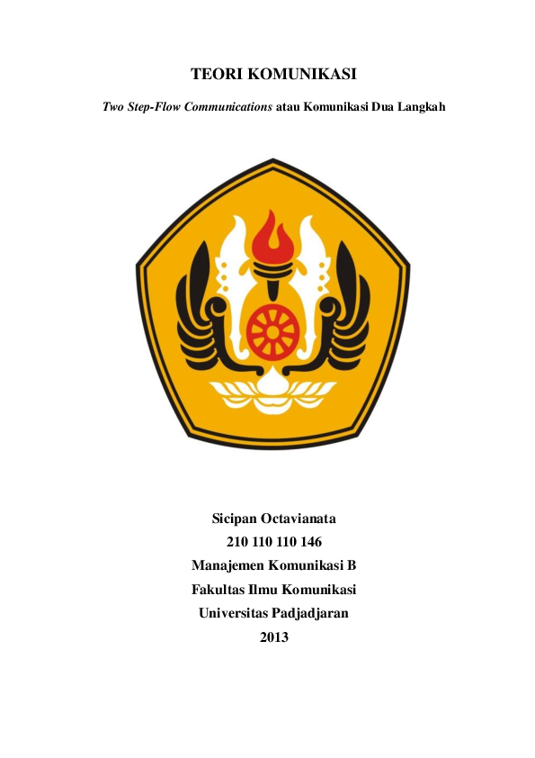 (DOC) TEORI TWO STEP FLOW