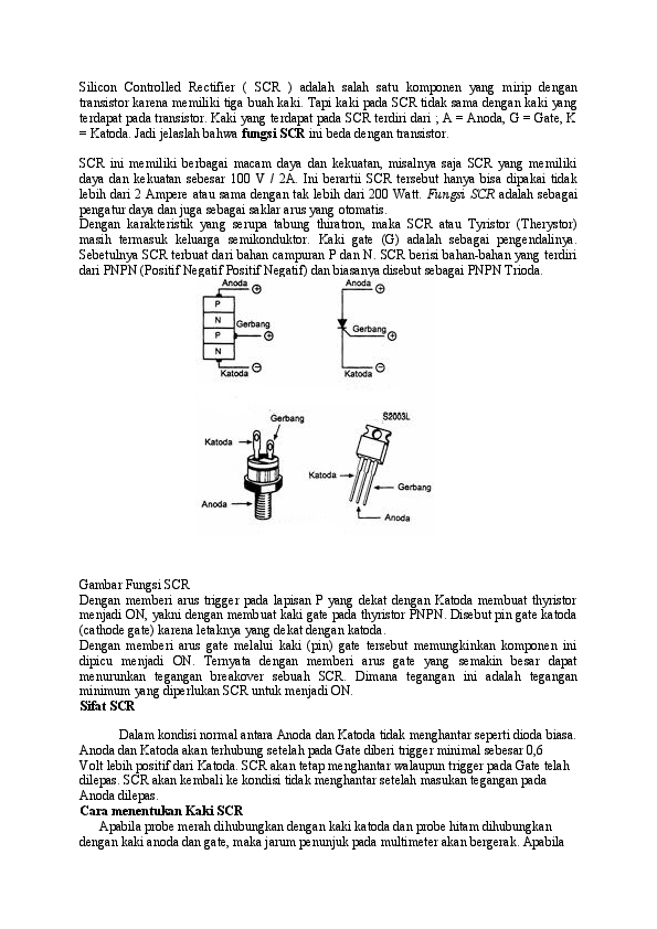 (DOC) Silicon Controlled Rectifier