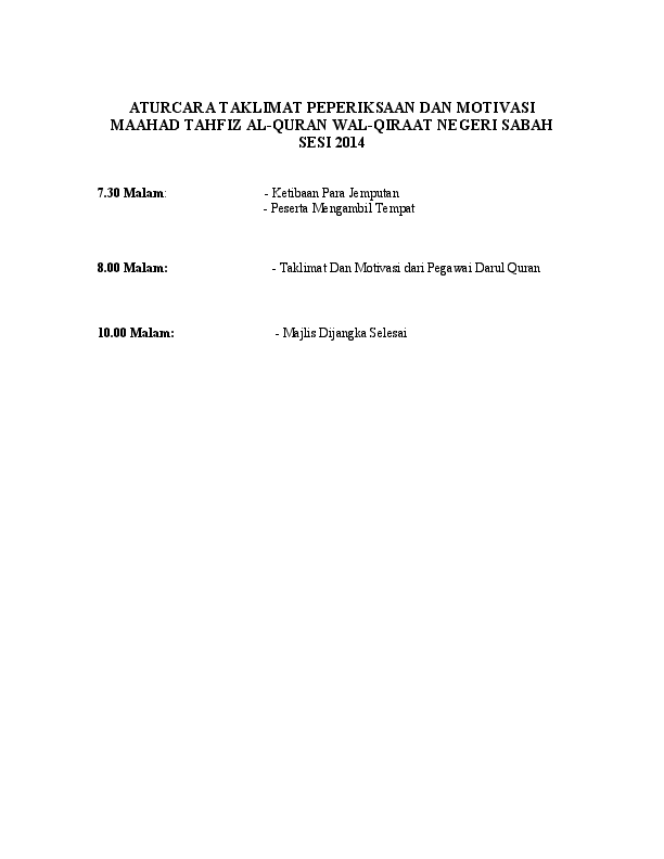 (DOC) Kertas kerja taklimat