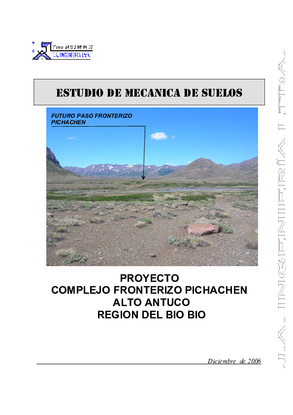 (PDF) ESTUDIO DE MECANICA DE SUELOS CONTENIDO