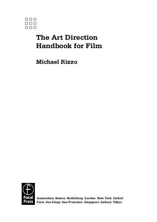 (PDF) The Art Direction Handbook for Film