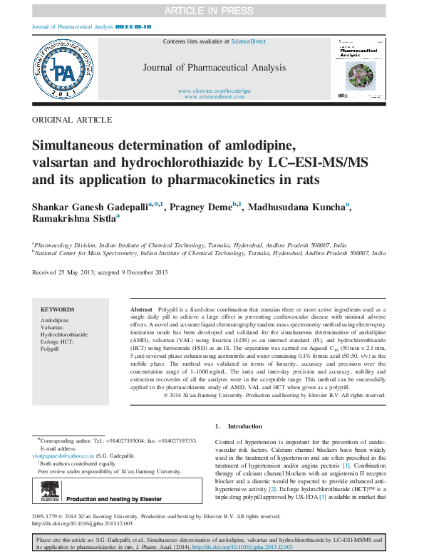 LC-MS/MS Determination of Organophosphorus Pesticide Residues in ...