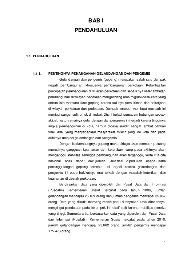 (DOC) GELANDANGAN DAN PENGEMIS ( Makalah Gepeng)