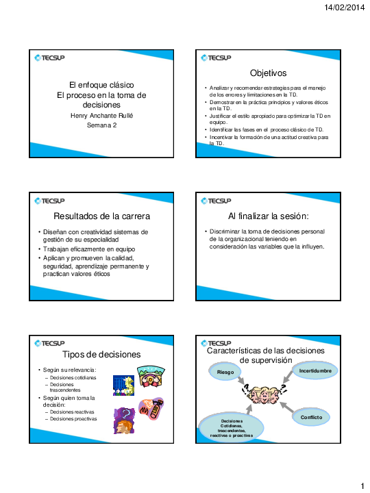 (PDF) Toma de Decisiones - Semana 2