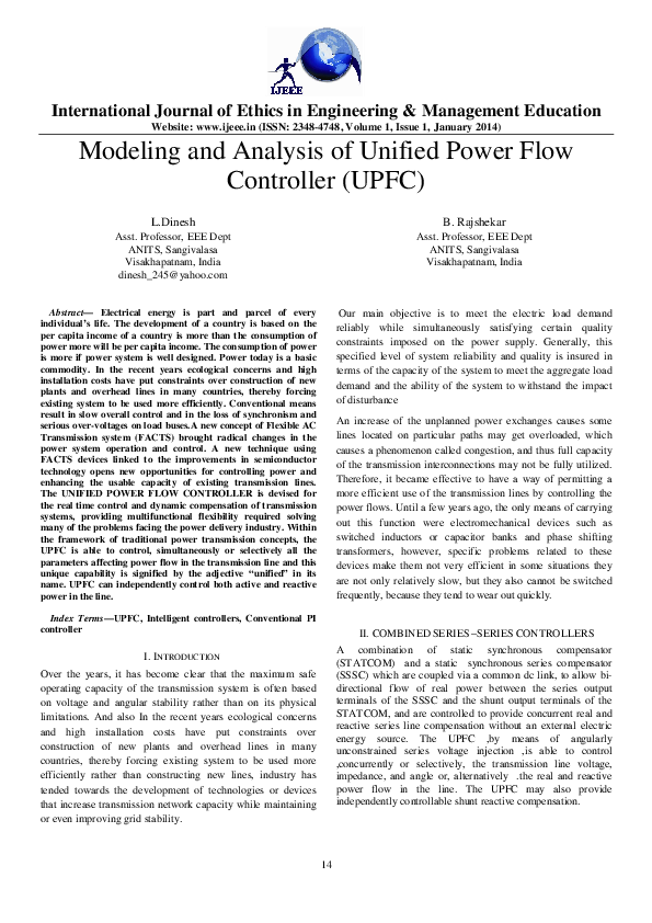 (PDF) International Journal of Ethics in Engineering & Management Education Modeling and ...