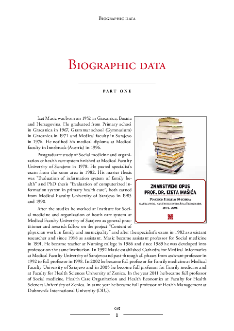 (PDF) Published works 1975-2012 - Biographic data