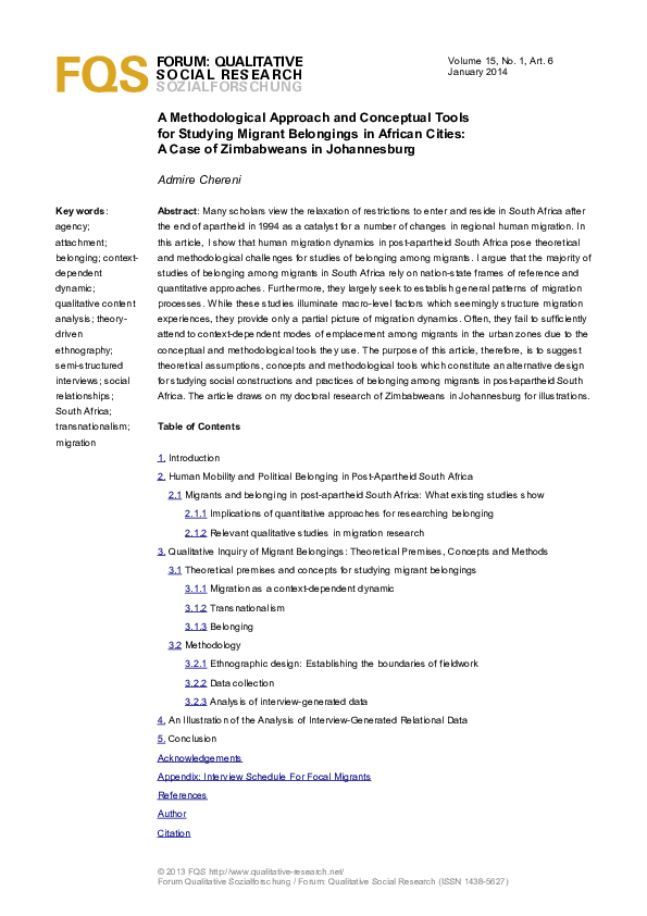 (PDF) Chereni 2014