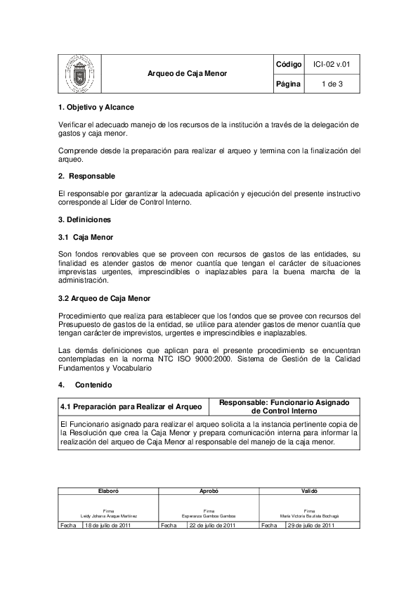 (PDF) Elaboró Aprobó Validó