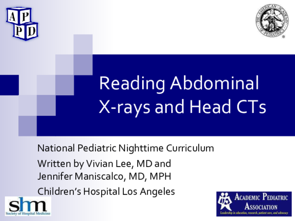 (PDF) Reading Abdominal X-rays and Head CTs National Pediatric ...