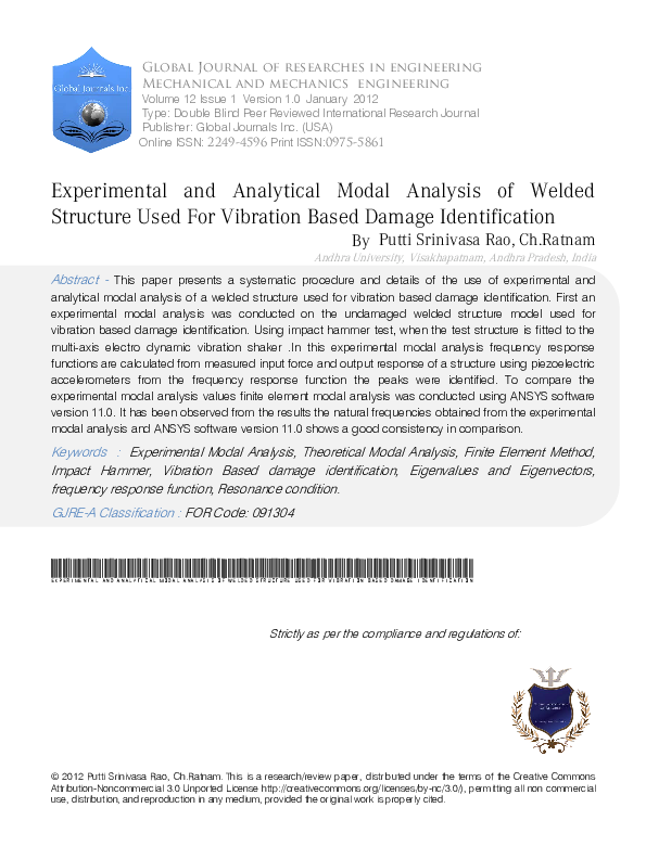 (PDF) 5-Experimental-and-Analytical-Modal-Analysis