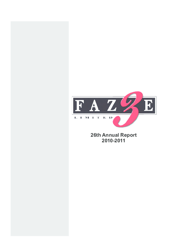 (PDF) FAZE THREE LIMITED