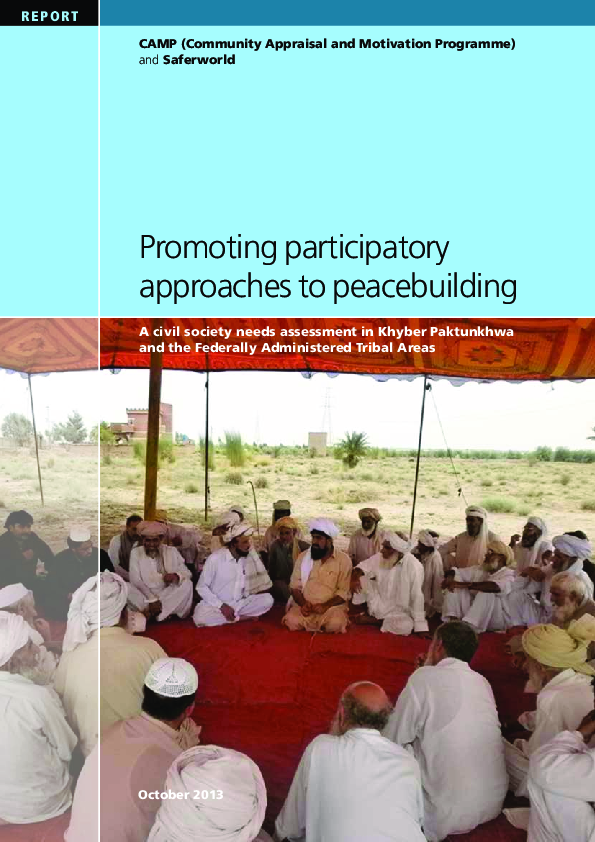 (PDF) Promoting Participatory Approaches to Peacebuilding