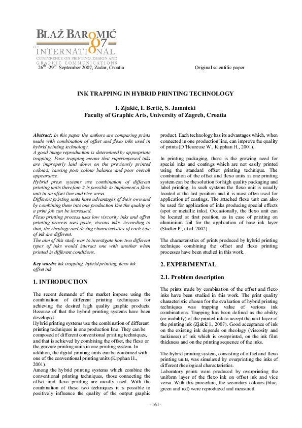 (PDF) INK TRAPPING IN HYBRID PRINTING TECHNOLOGY