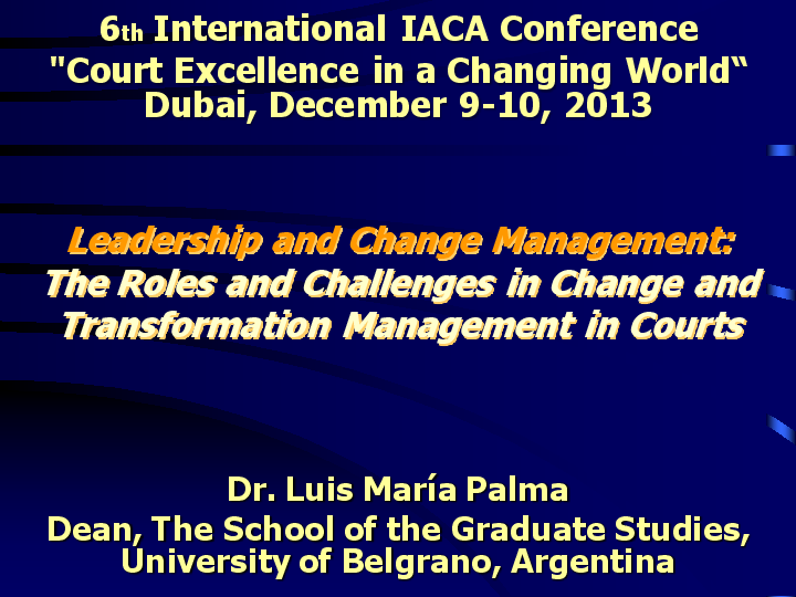 (PDF) Leadership and Change Management: Transformation Management in Courts