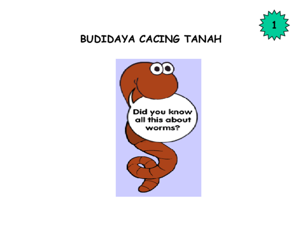 (PDF) BUDIDAYA CACING TANAH