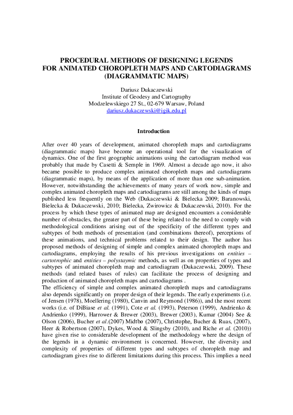 (PDF) PROCEDURAL METHODS OF DESIGNING LEGENDS FOR ANIMATED CHOROPLETH ...