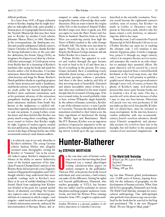 (PDF) Hunter-Blatherer: On Jared Diamond