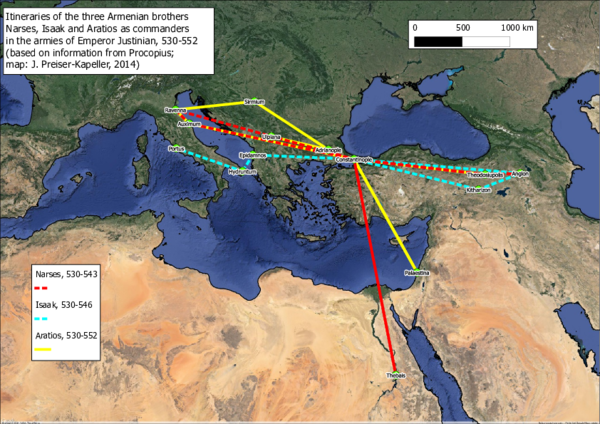 (PDF) Mapping military mobility in the Empire of Justinian, 6th cent. CE