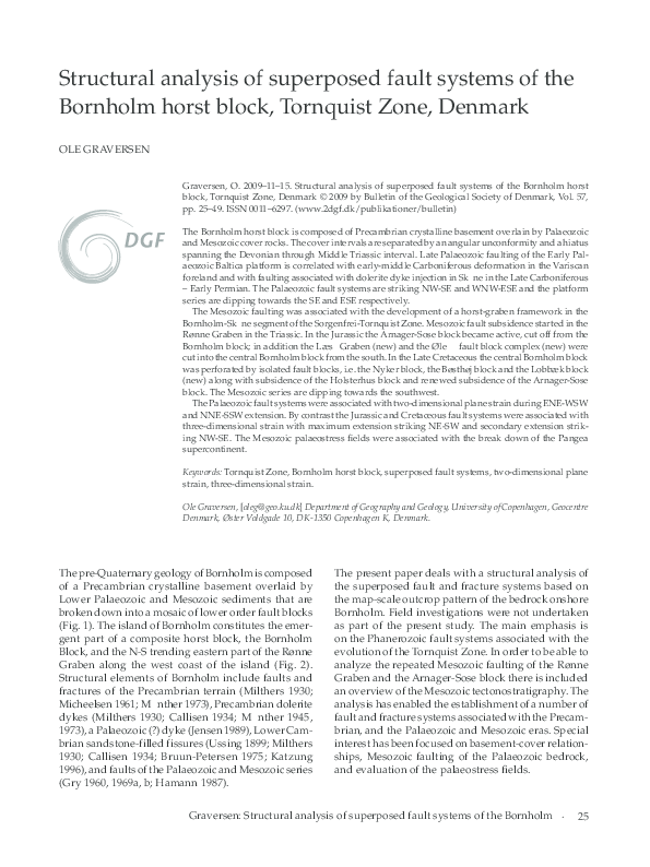 (PDF) Structural analysis of superposed fault systems of the Bornholm ...