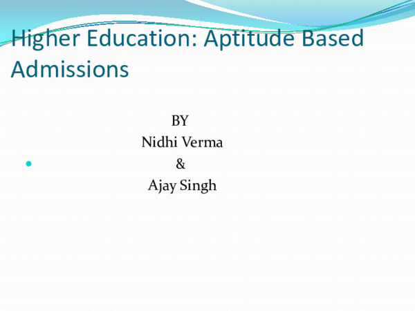 (PDF) Higher Education ppt
