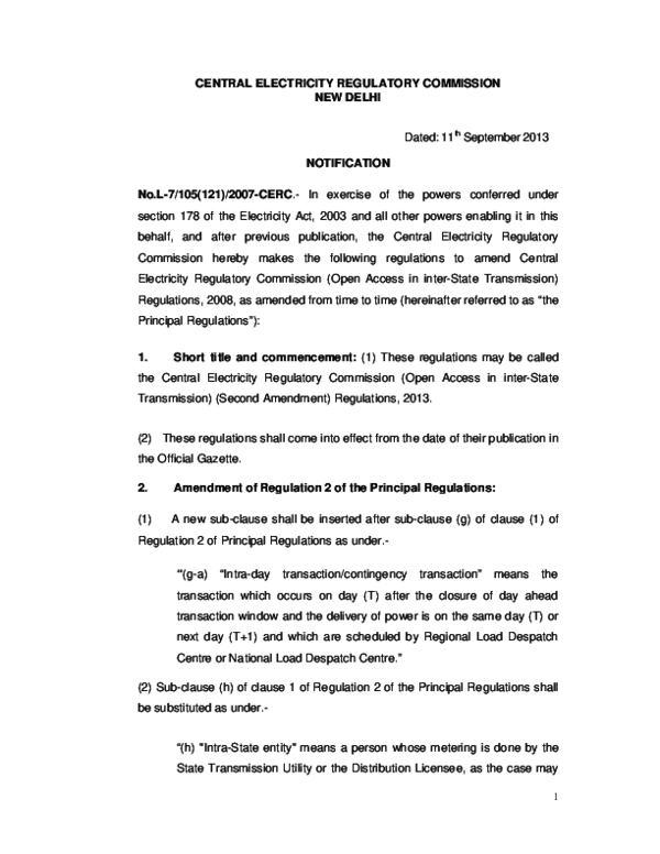(PDF) CENTRAL ELECTRICITY REGULATORY COMMISSION