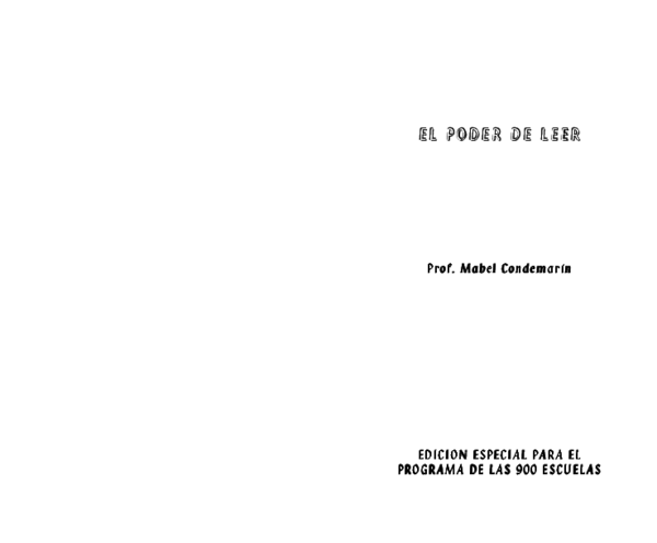 (PDF) El poder de leer