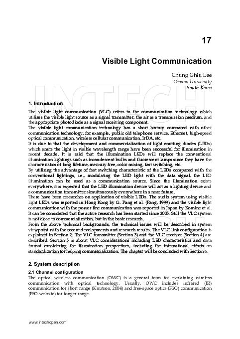 (PDF) 7 Visible Light Communication