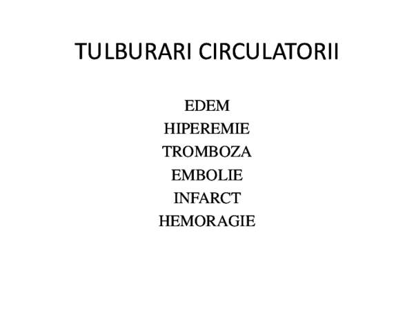 (PPT) TULBURARI CIRCULATORII