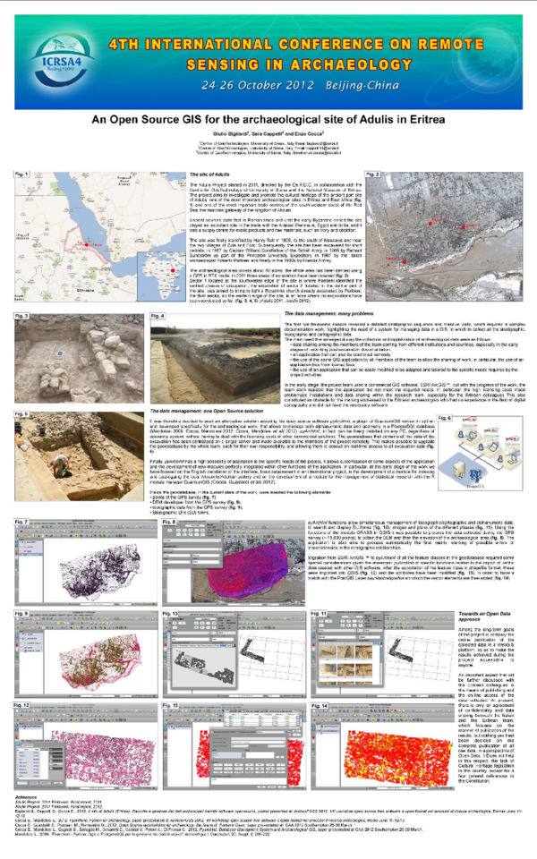 Pdf An Open Source Gis For The Archaeological Site Of Adulis In Eritrea