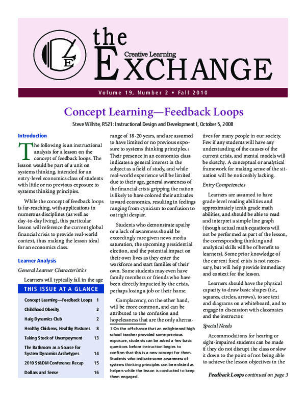 (PDF) Concept Learning -- Feedback Loops