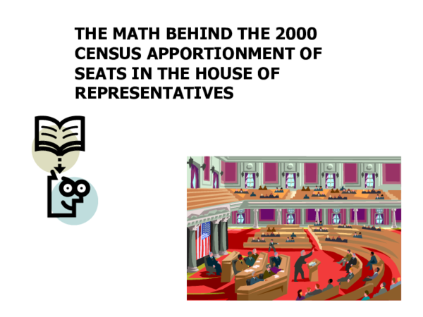 (PDF) The Math of Apportionment