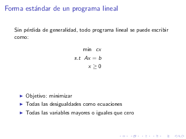 (PDF) Forma estándar de un programa lineal