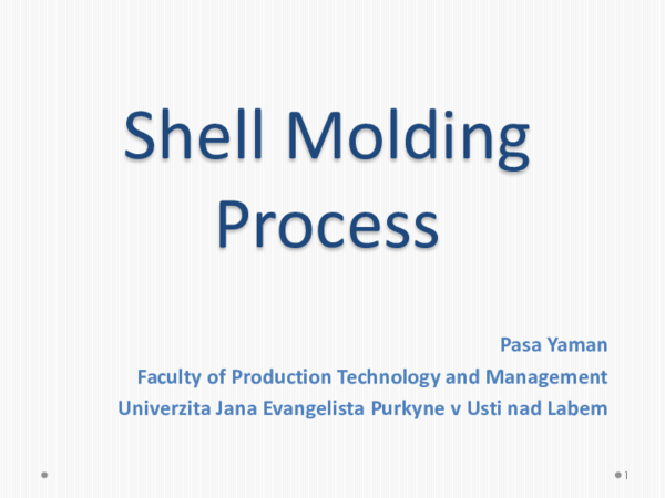 (PDF) Shell Molding Process --- Pasa Yaman