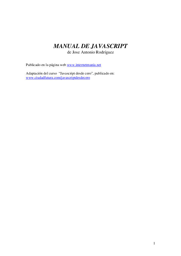 (PDF) MANUAL DE JAVASCRIPT